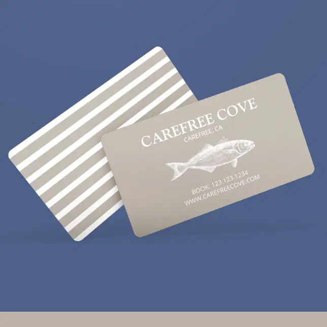 Vacation Rental Guest Information Business Card | Zazzle