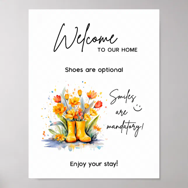 Vacation Rental House Welcome Sign | Zazzle