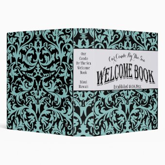 Vacation Rental Welcome Book Binder | Zazzle