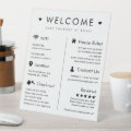 Vacation Rental Welcome Guest House Rules Sign | Zazzle