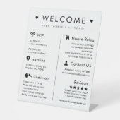 Vacation Rental Welcome Guest House Rules Sign | Zazzle