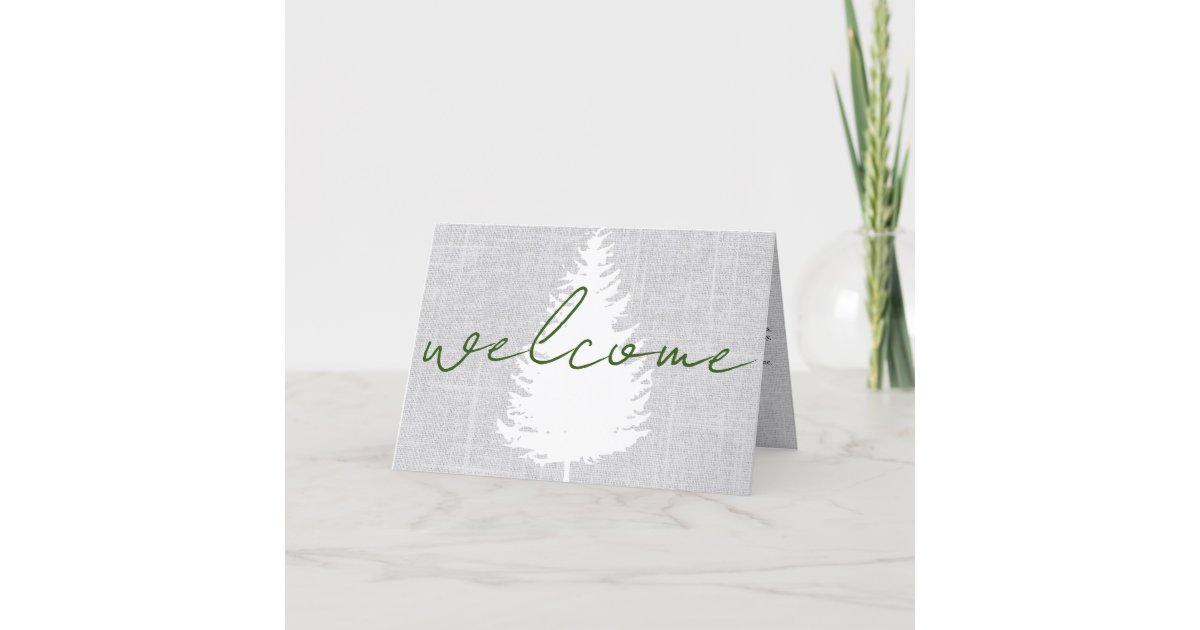 Vacation Rental Welcome Letter Cabin Airbnb Card | Zazzle