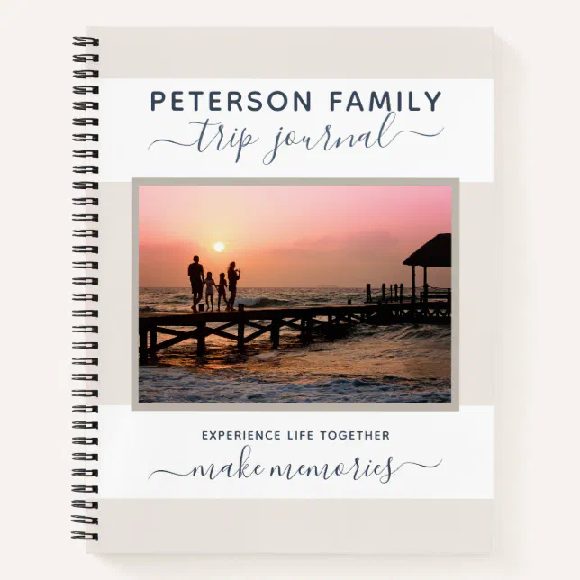 Vacation Trip Journal Personalized Family Memories | Zazzle