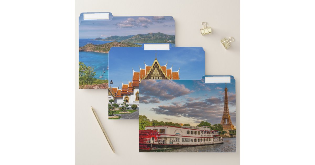 vacations file folder | Zazzle