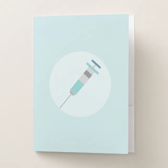Vaccination Graphic Art Pocket Folder | Zazzle