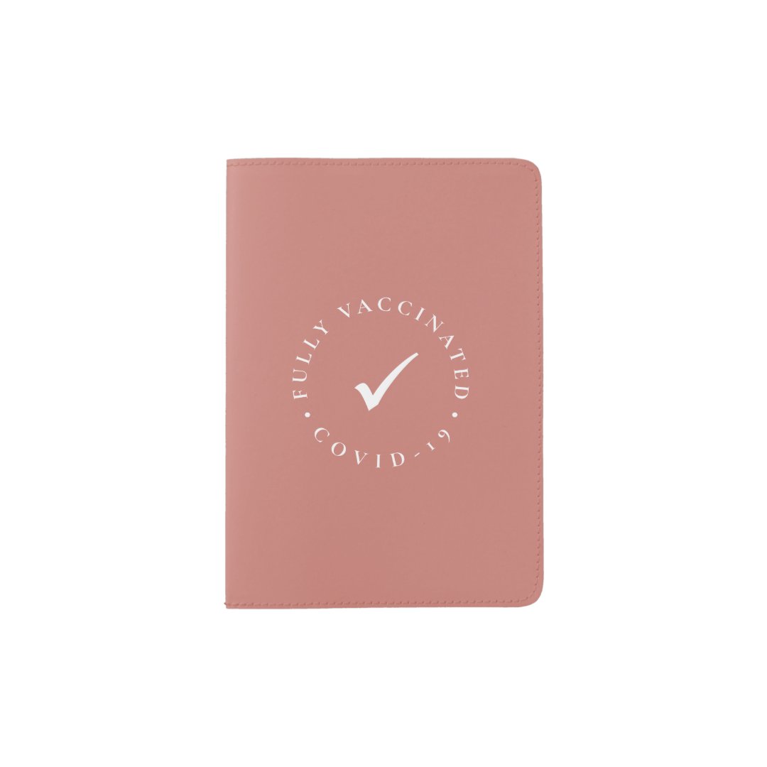 Vaccine Card Holder Fully Vaccinated COVID Pink | Zazzle