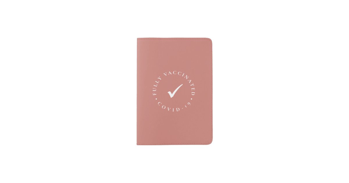Vaccine Card Holder Fully Vaccinated COVID Pink | Zazzle