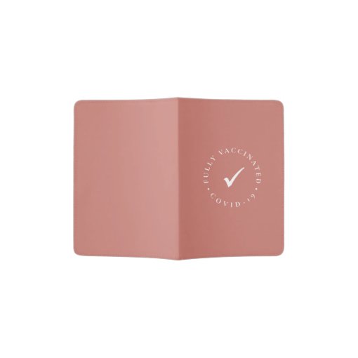 Vaccine Card Holder Fully Vaccinated COVID Pink | Zazzle