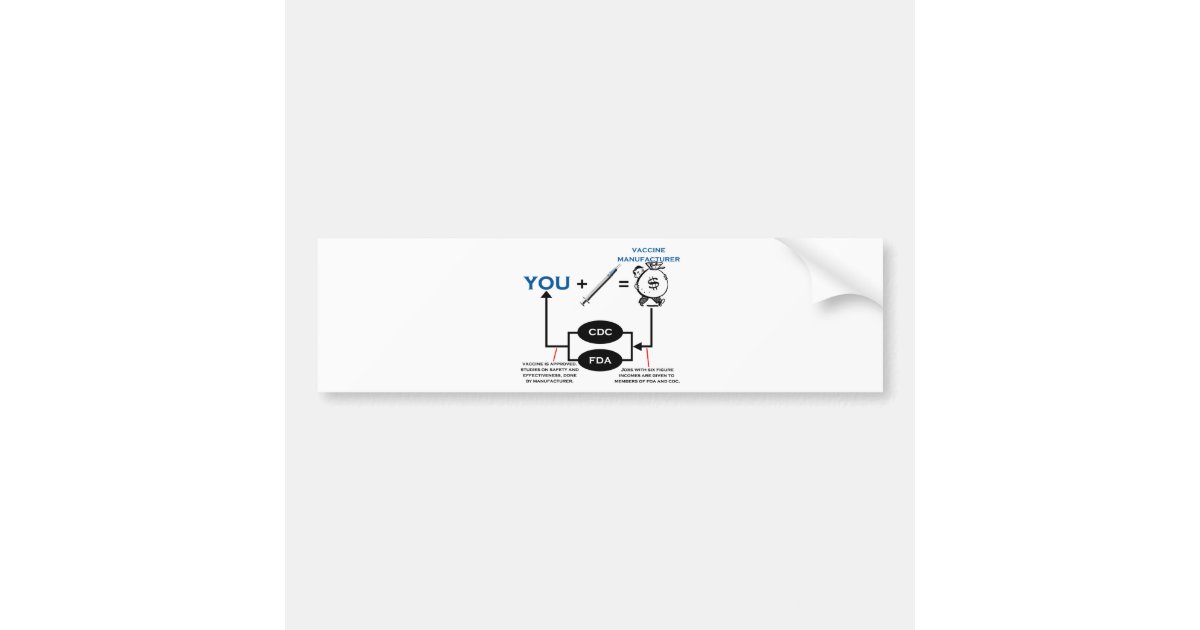 Vaccine Chart Bumper Sticker | Zazzle