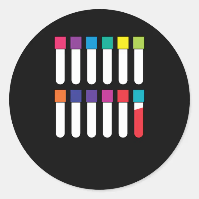 Vacutainer Blood Phlebotomy Phlebotomist Gift Classic Round Sticker ...