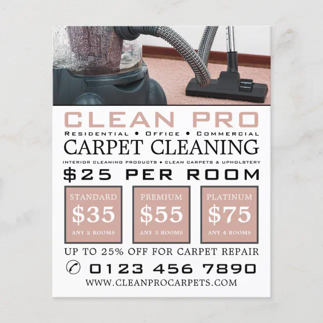 Vacuum Cleaner, Carpet Cleaners, Cleaning Service Flyer | Zazzle
