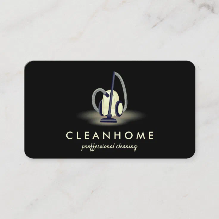 Vacuum cleaner House Keeping Cleaning Janitorial Business Card | Zazzle