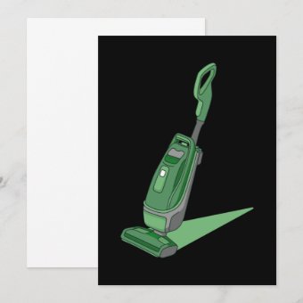 Vacuum Cleaner Housekeeper Housekeeping Cleaning G Invitation | Zazzle