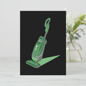 Vacuum Cleaner Housekeeper Housekeeping Cleaning G Invitation | Zazzle