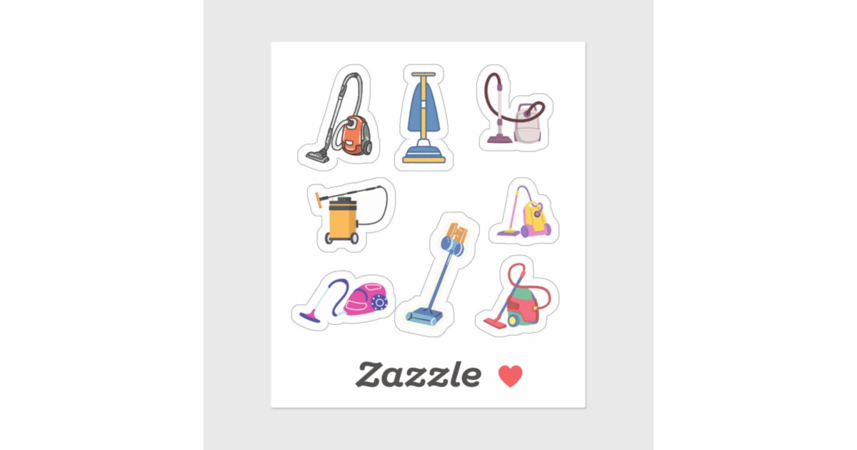 Vacuum Cleaner Stickers | Zazzle