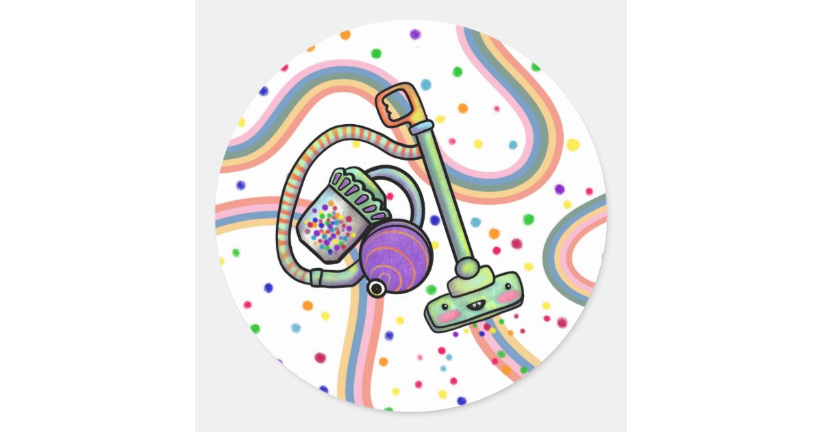 Vacuum Party Stickers | Zazzle
