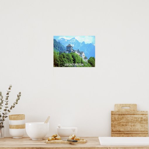 VADUZ CASTLE, LIECHTENSTEIN POSTER | Zazzle