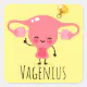 Vagenius / Uterus Puns / Uterus Jokes Square Sticker | Zazzle