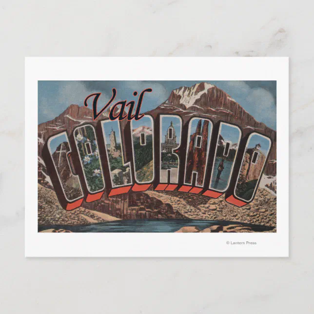 Vail, ColoradoLarge Letter ScenesVail, CO Postcard | Zazzle