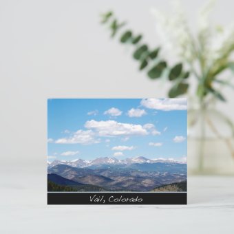 Vail Mountains Colorado Postcard | Zazzle