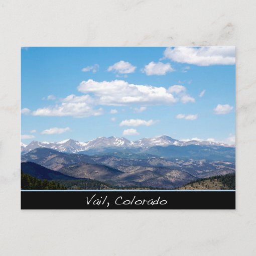 Vail Mountains Colorado Postcard | Zazzle