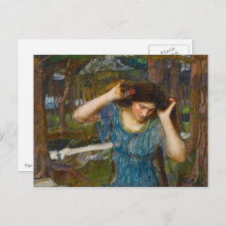 Vain Lamorna Study for Lamia by Waterhouse Postcard | Zazzle
