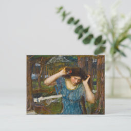 Vain Lamorna Study for Lamia by Waterhouse Postcard | Zazzle