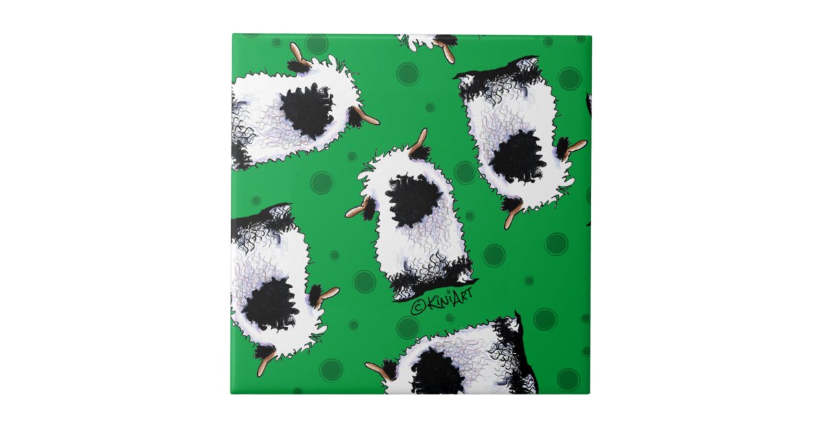 Valais Blacknose Sheep Ceramic Tile | Zazzle