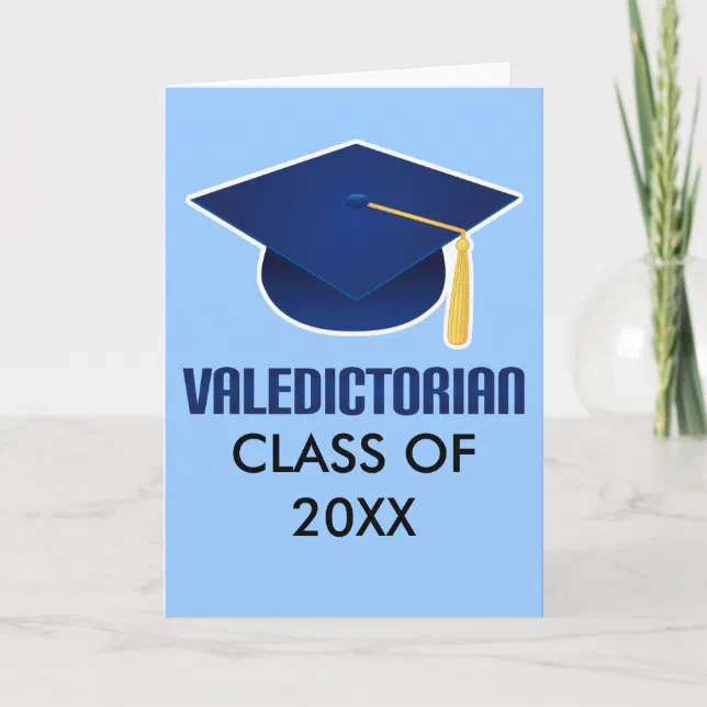 Valedictorian Graduation Congratulations Card | Zazzle