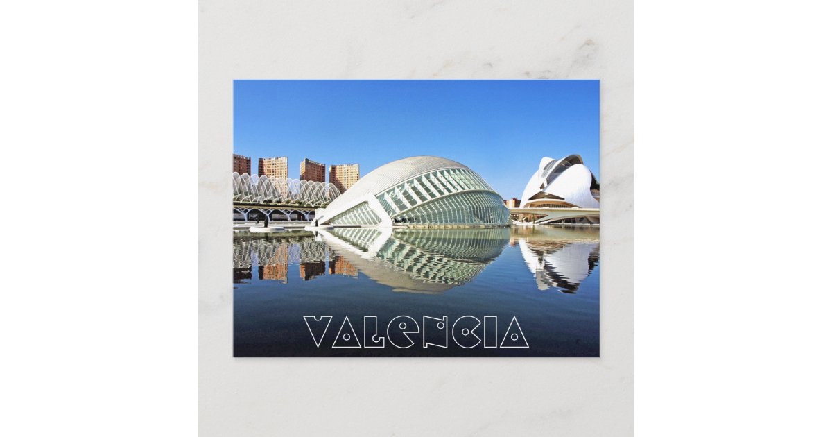 Valencia, City of Arts and Sciences Postcard | Zazzle