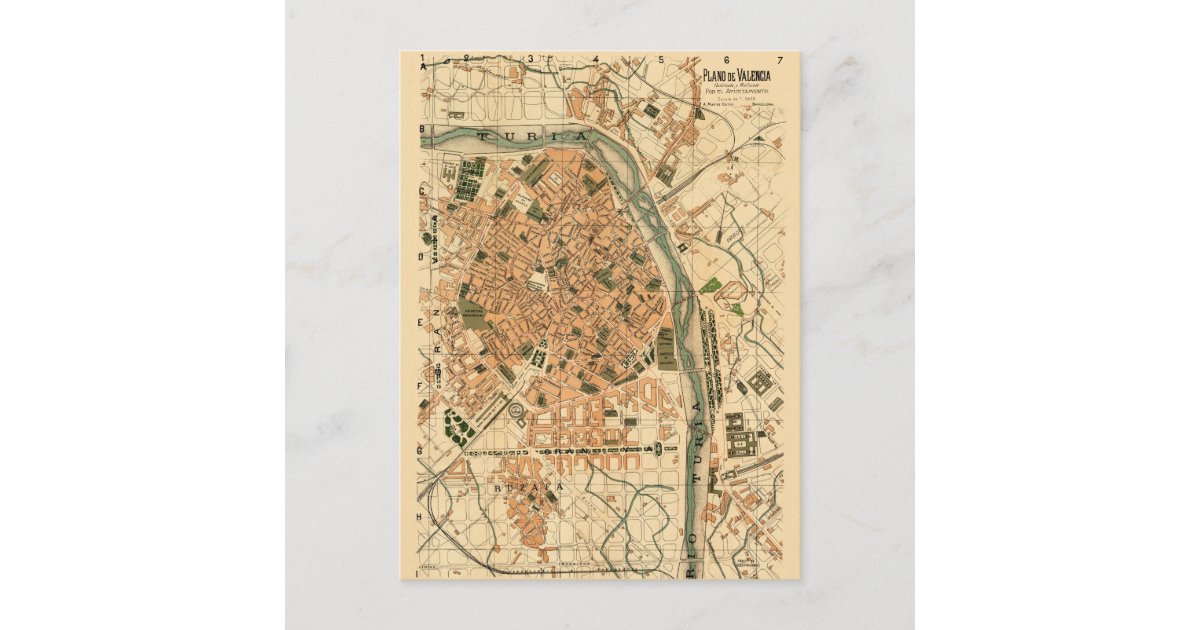 Valencia Spain 1904 Postcard | Zazzle