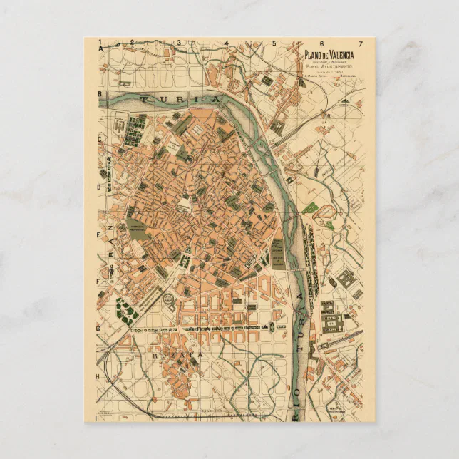 Valencia Spain 1904 Postcard | Zazzle
