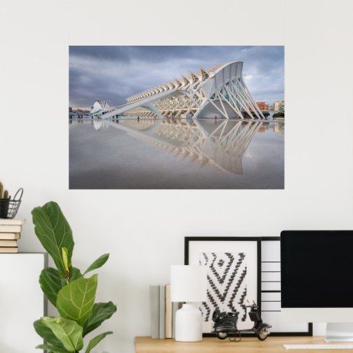 Valencia Spain City of Arts and Science Calatrava Poster | Zazzle