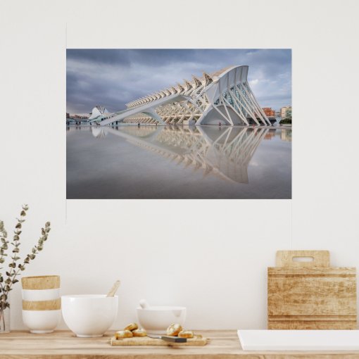 Valencia Spain City of Arts and Science Calatrava Poster | Zazzle