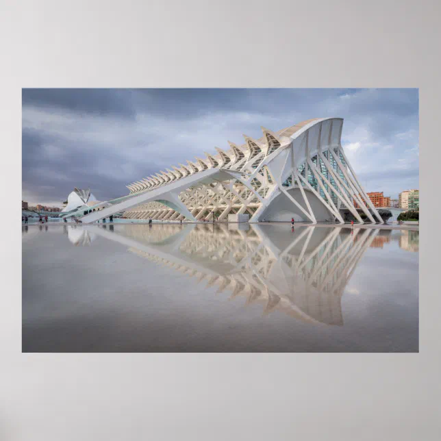 Valencia Spain City of Arts and Science Calatrava Poster | Zazzle