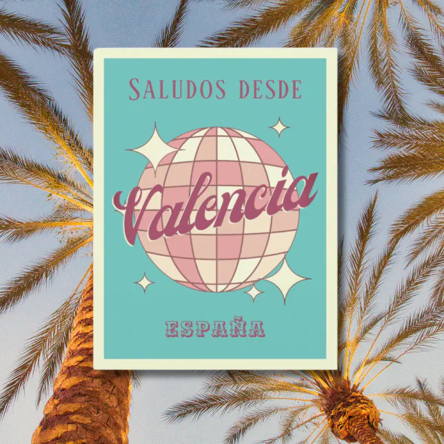 Valencia Spain España Retro Vintage Postcard | Zazzle