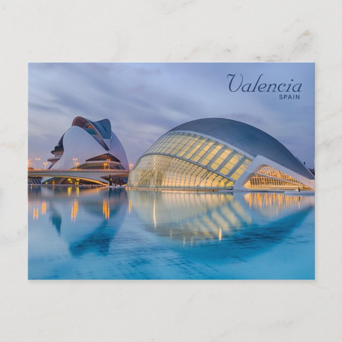 Valencia Spain Modern Architecture Postcard | Zazzle.com