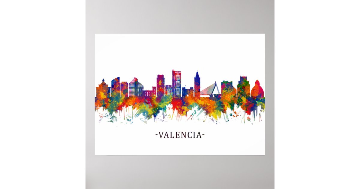 Valencia Spain Skyline Poster | Zazzle