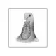 Valencian Figurita Pigeon Portrait Rubber Stamp | Zazzle