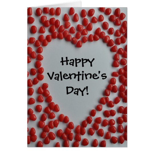 valentine candy heart Happy Valentine's Day card | Zazzle.com