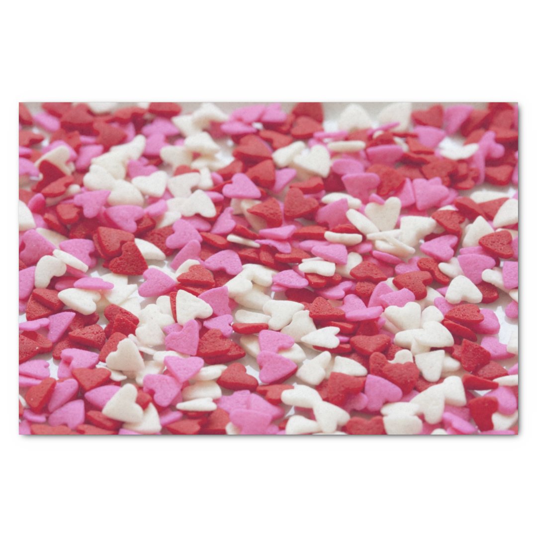Valentine Candy Heart Tissue Paper | Zazzle