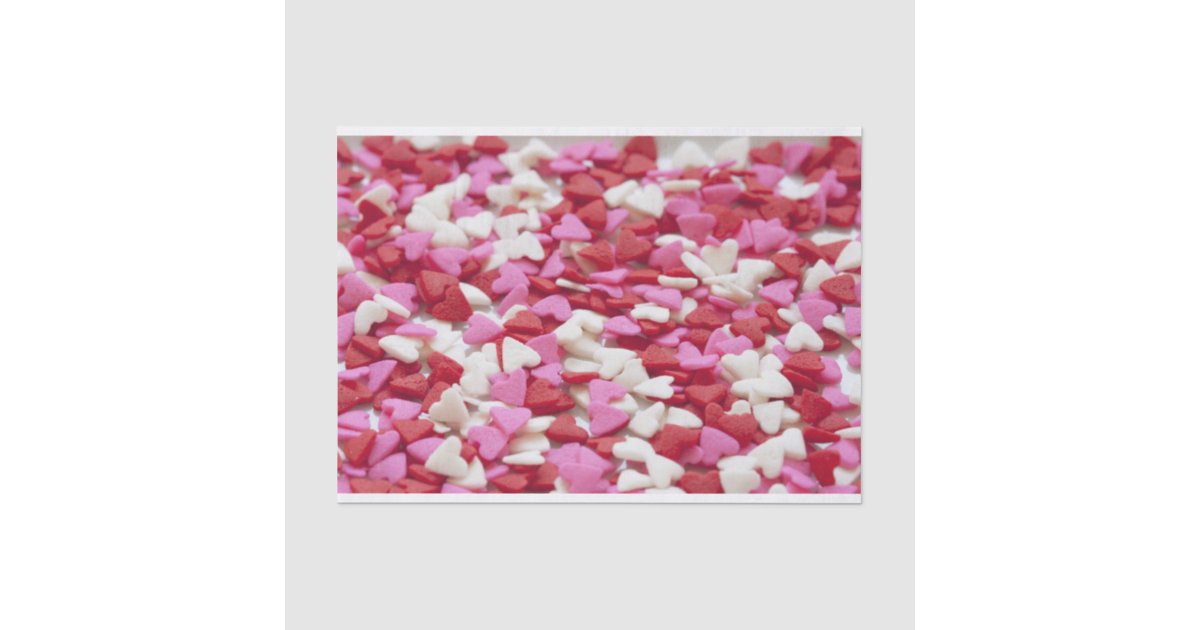 Valentine Candy Heart Tissue Paper | Zazzle