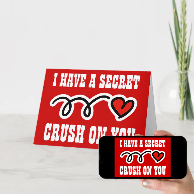 Valentine card with secret love message | Zazzle