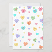 Valentine Conversation Hearts 1st Birthday Invitation | Zazzle