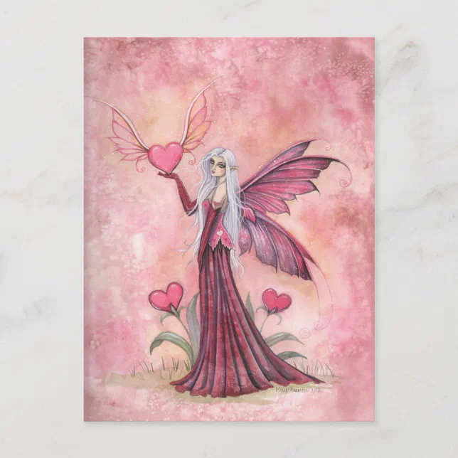 Valentine Fairy Postcard | Zazzle
