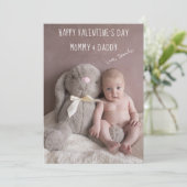 Valentine For Mommy and Daddy Holiday Card | Zazzle