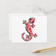 Valentine Gecko Lizards Holiday Postcard | Zazzle