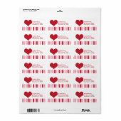 Valentine Heart Address Label | Zazzle