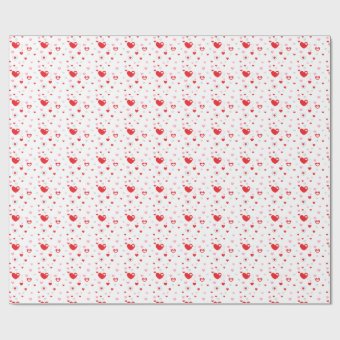 Valentine Hearts Design Gift Wrap Wrapping Paper | Zazzle