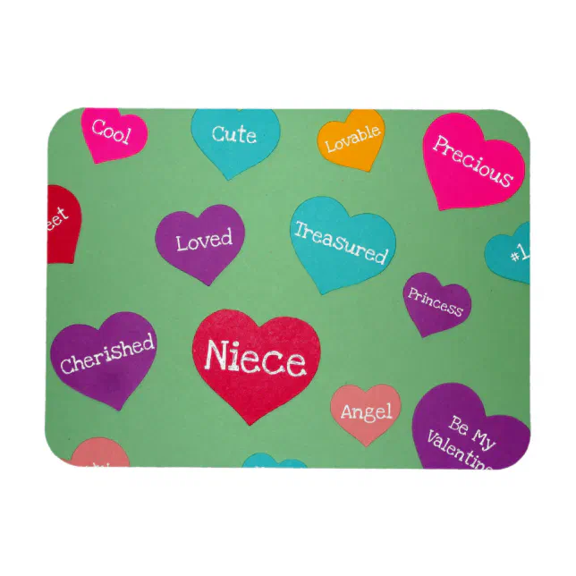 Valentine hearts for a sweet niece! magnet | Zazzle